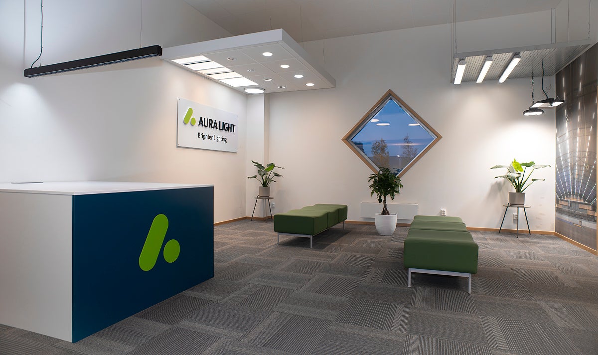 Showroom | lighting luminaires | factory in Vimmerby | Aura Light