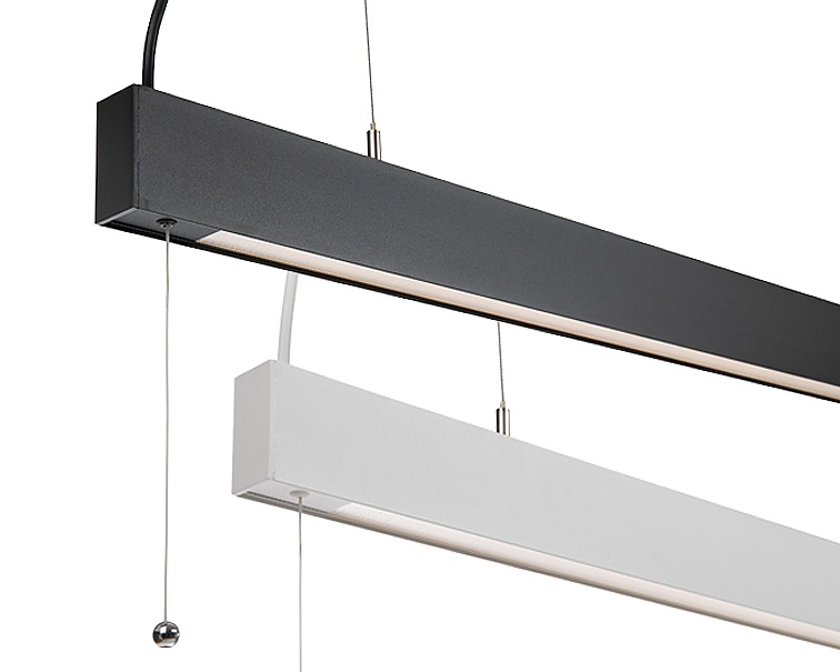 Saga PE L1500 40W 60/40 5100 DALI 840 White C5L-2,5m WS-1,5m | Aura Light